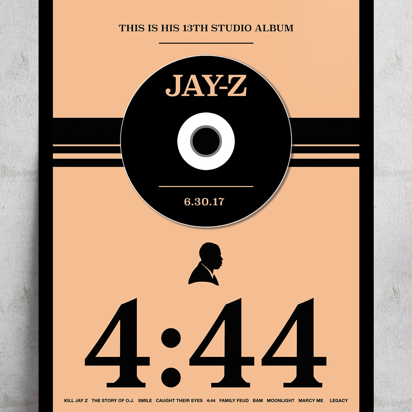 Jay Z '444' Hip-Hop Music Poster sold by Lanie Dissertation | SKU ...