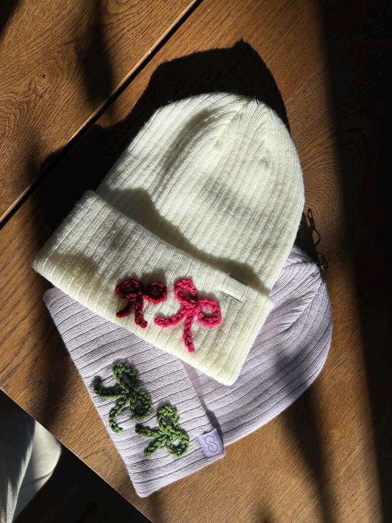 Embroidered Beanies - Etsy