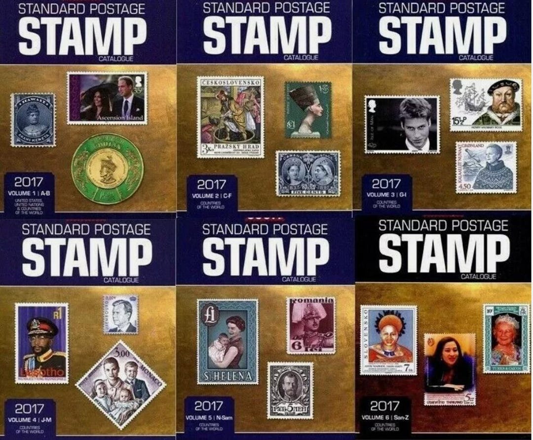Stamp Catalogue World 2017 Standard Postage Stamp 1-6 Volume Digital ...