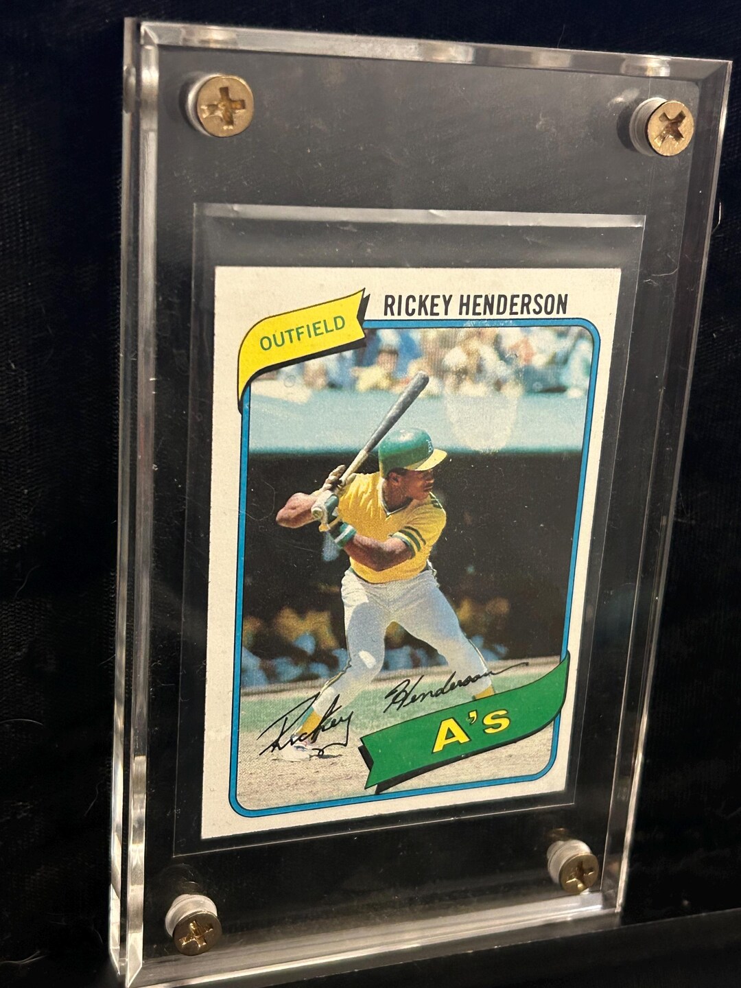 Rickey Henderson Topps 1980 Rare Rookie Card Oakland A’s - Etsy