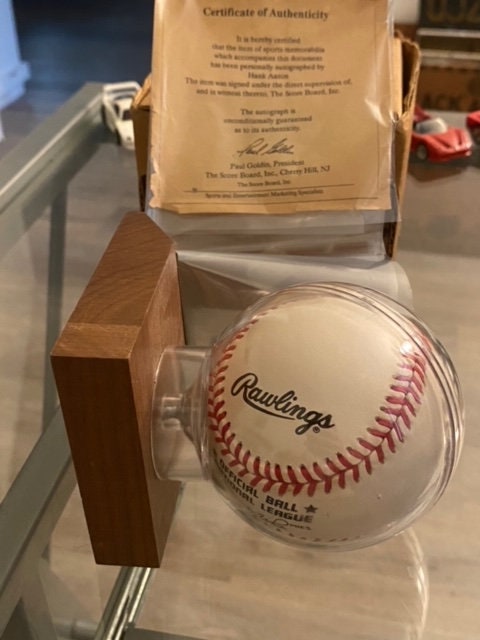 Hank Henry Aaron Signed Ball Antique Vintage Autograh Authentic Hall of ...