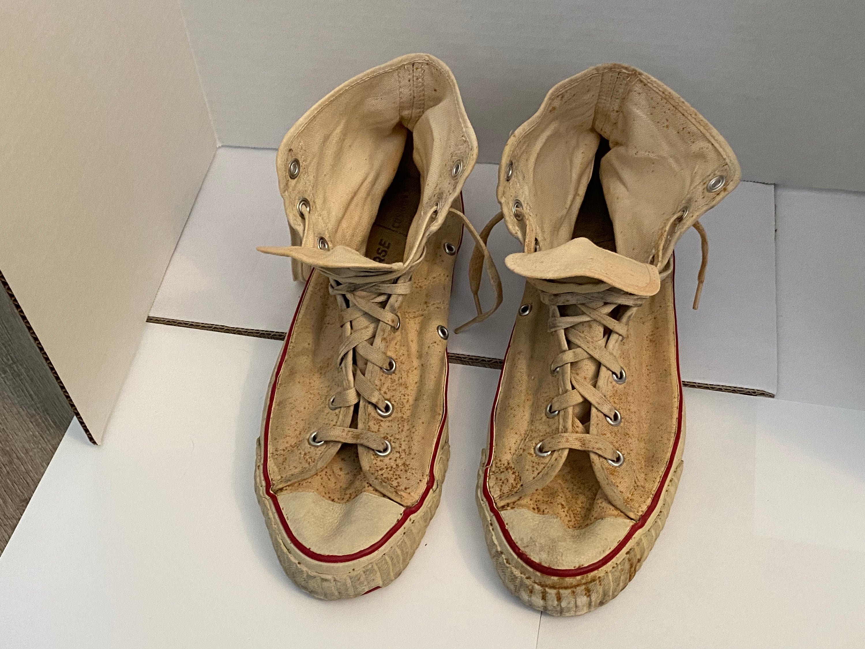 1950’s Converse “lucky Boy” Vintage Rare Hi-top Basketball Shoes - Etsy