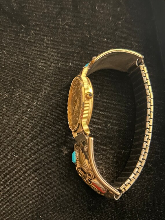 RARE Men's GRUEN 10 Dollar Gold Coin Watch Gold Liber… - Gem