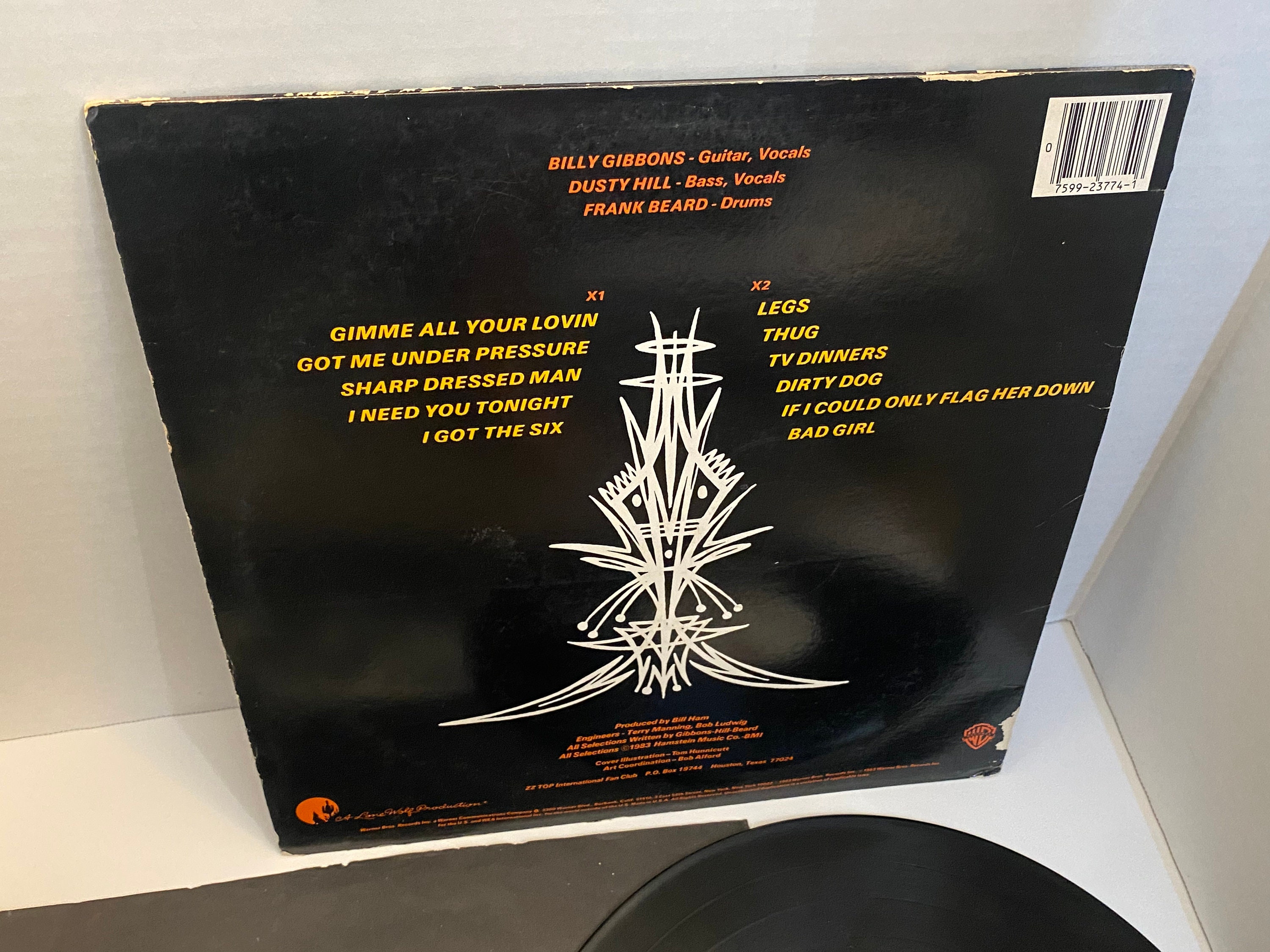 ZZ Top Vintage Eliminator Vinyl Warner Bros Records 1983 Collectible ...