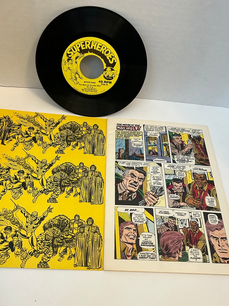 Power Records Superheroes 1974 Vintage Deadstock Like New Spiderman ...