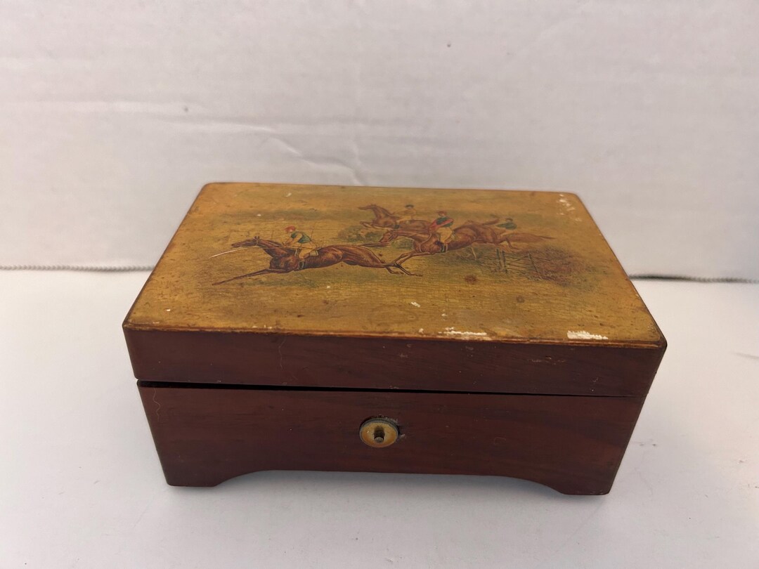 Vintage 2 Airs SWISS Music Box - Patent 1882 Wooden Beautiful - Etsy