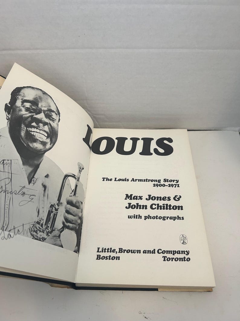 LOUIS the Louis Armstrong Story by Max Jones J Chilton First American ...