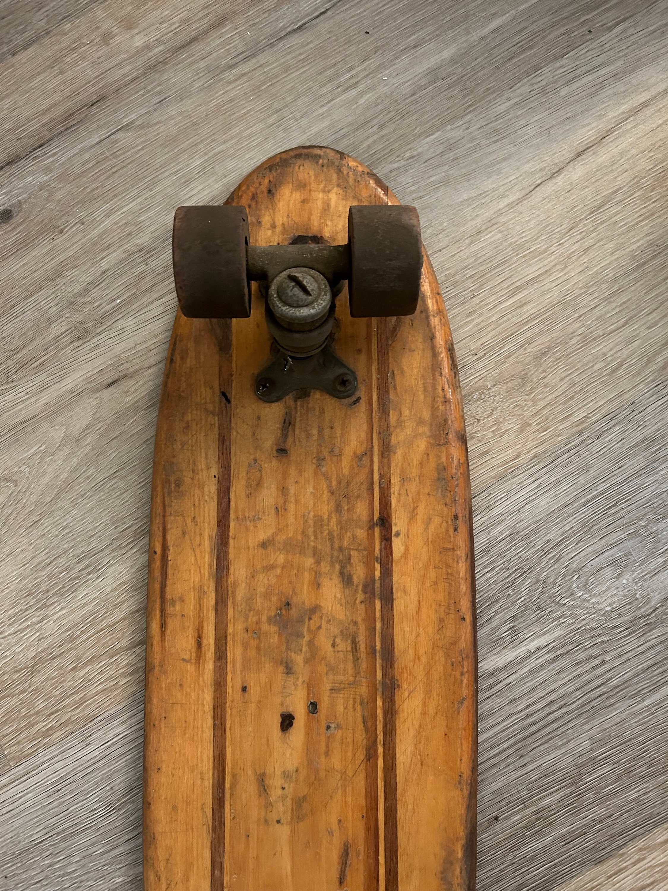 Wooden Vintage 1960’s Santa Monica Sidewalk Surfer Rare Skateboard - Etsy
