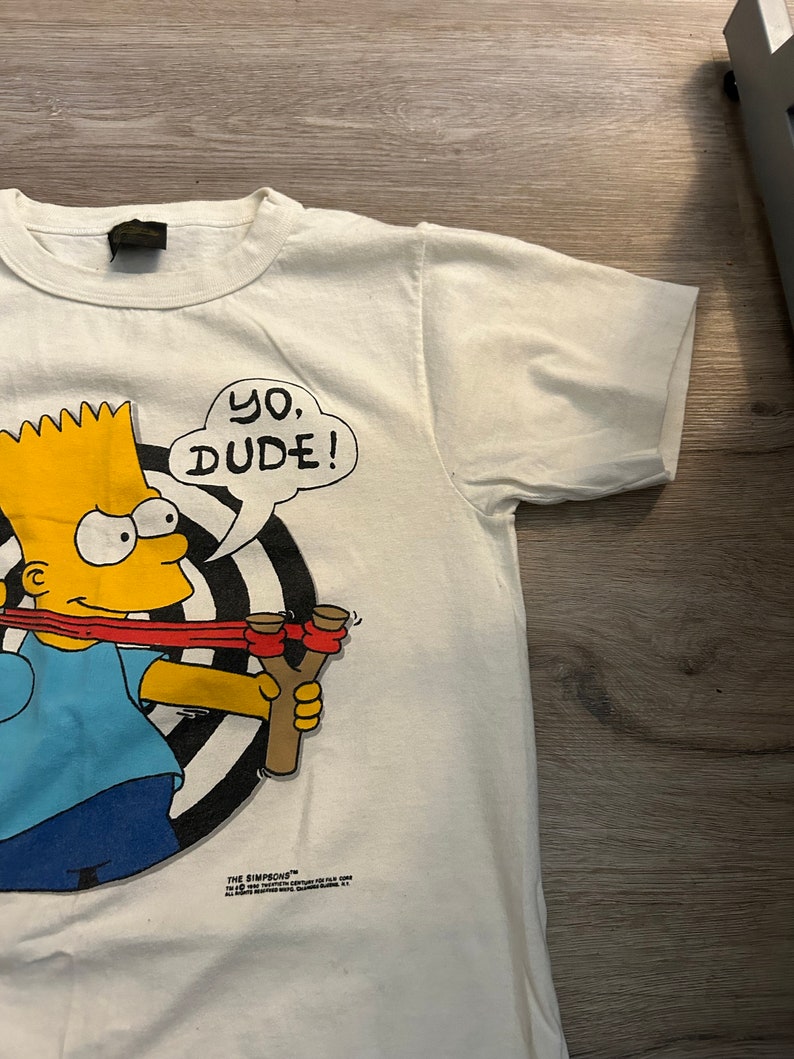 Vintage Bart Simpson YO DUDE 1990 20th Century Fox T-shirt - Etsy