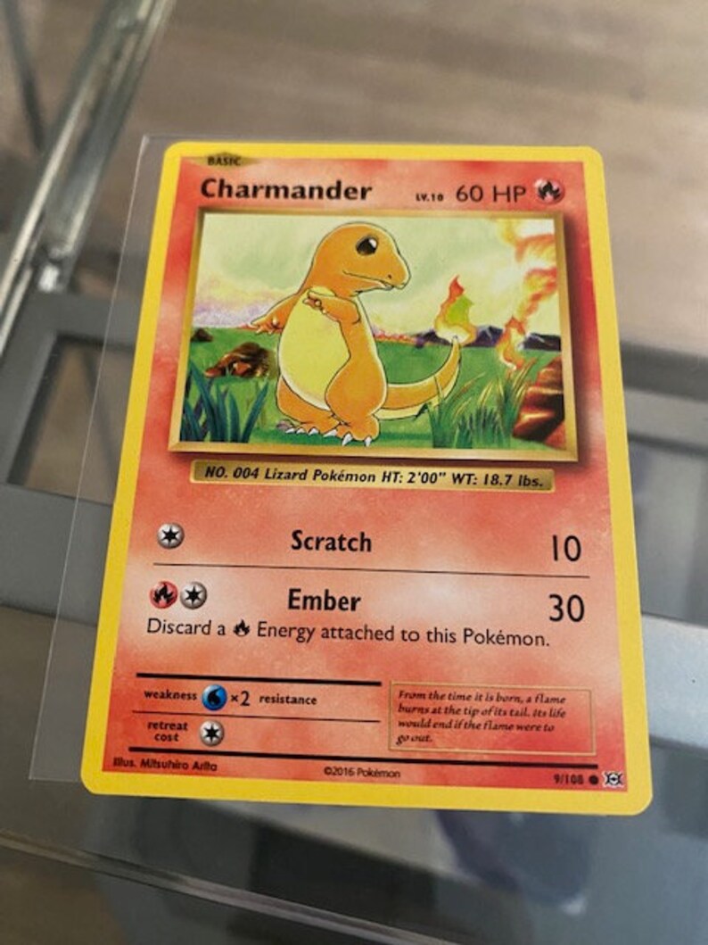 Charmander 60 HP - Pokemon Trading Card - RARE Ember - Great Condition ...