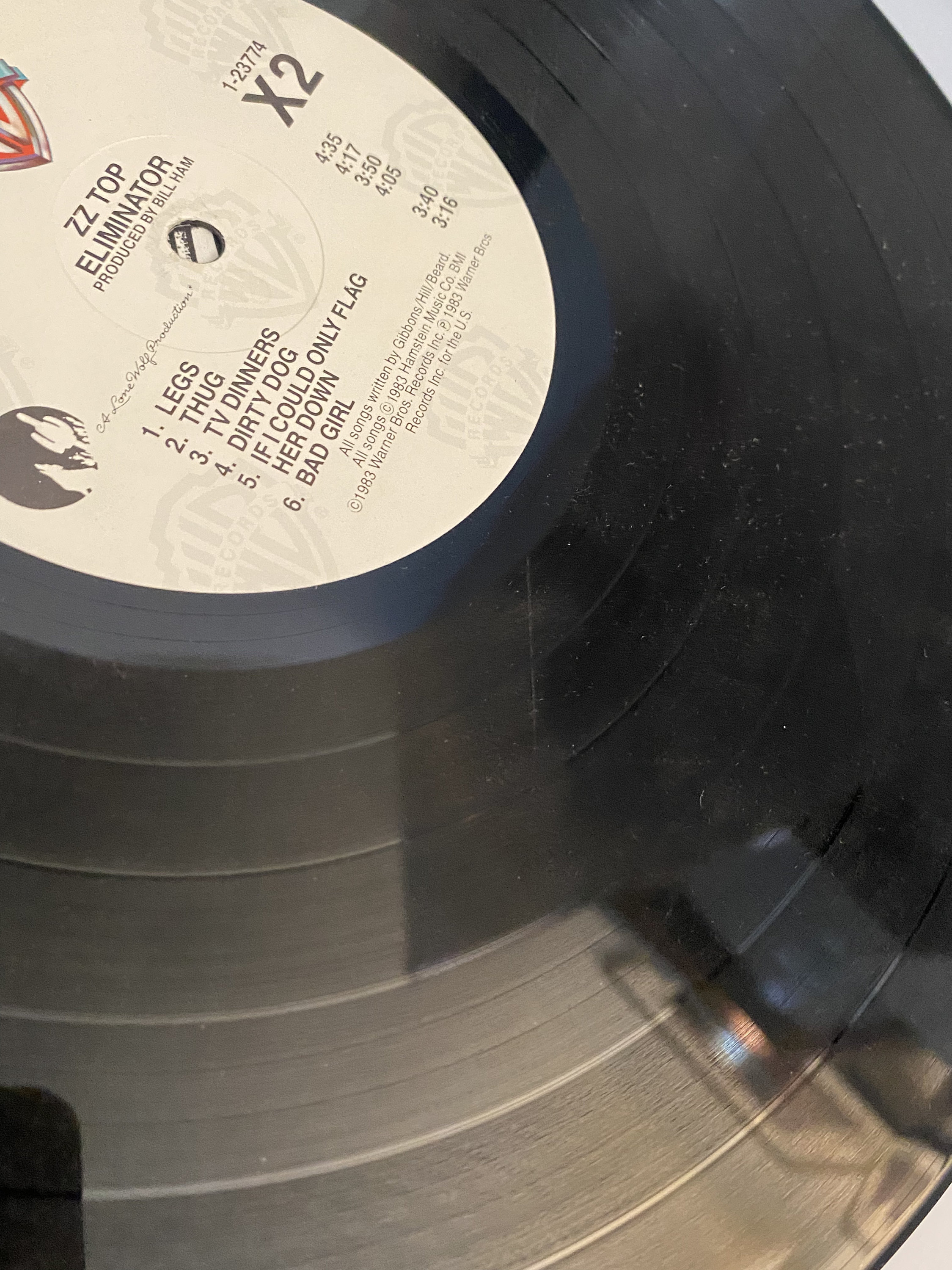 ZZ Top Vintage Eliminator Vinyl Warner Bros Records 1983 Collectible ...
