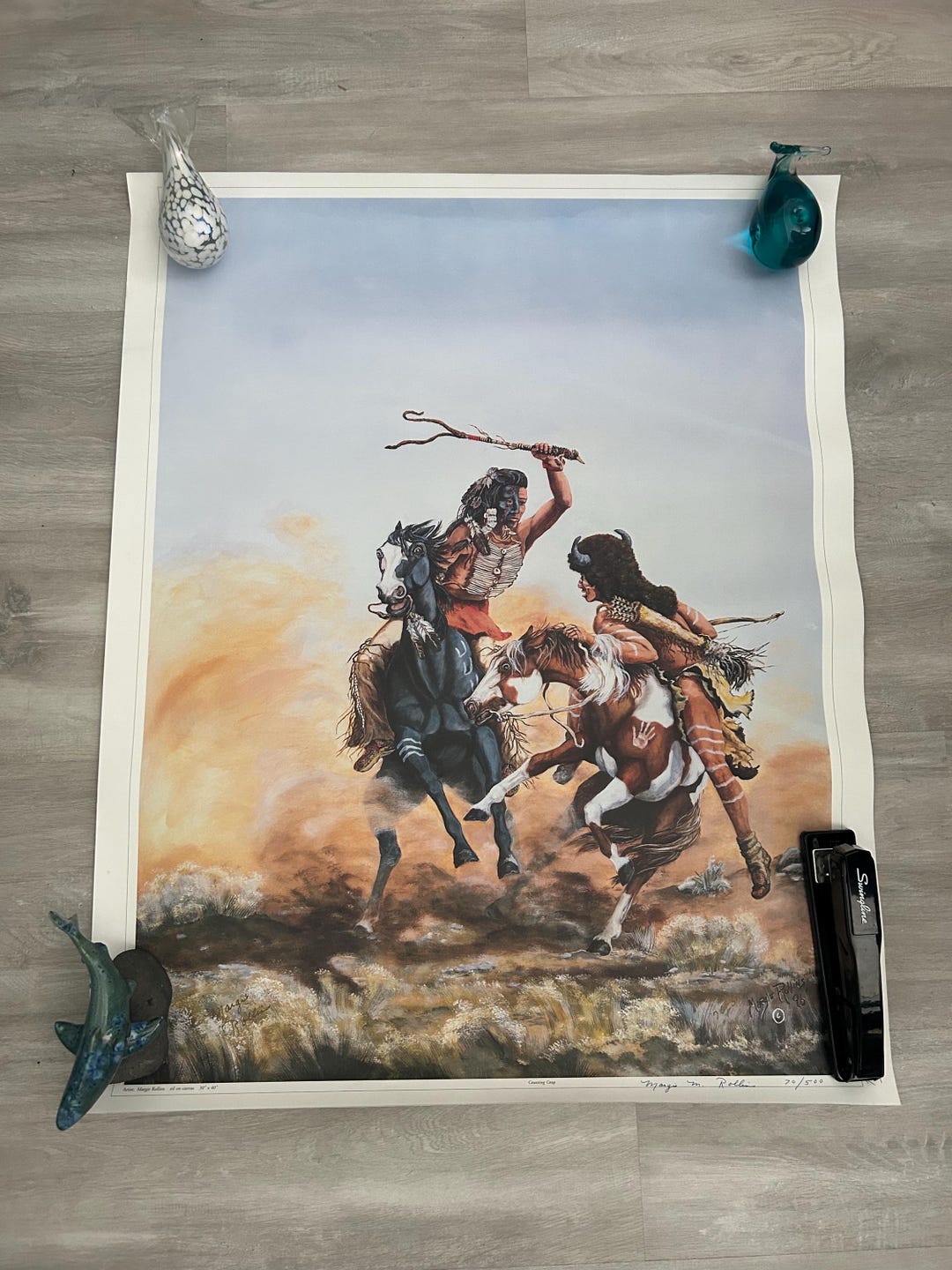 Vintage Native American Fine Art Print -“counting Coup” by Margie ...