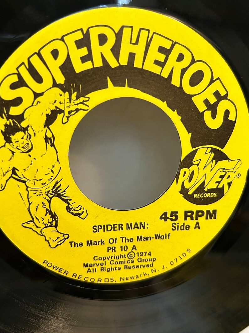 Power Records Superheroes 1974 Vintage Like New Spiderman Comic Book ...