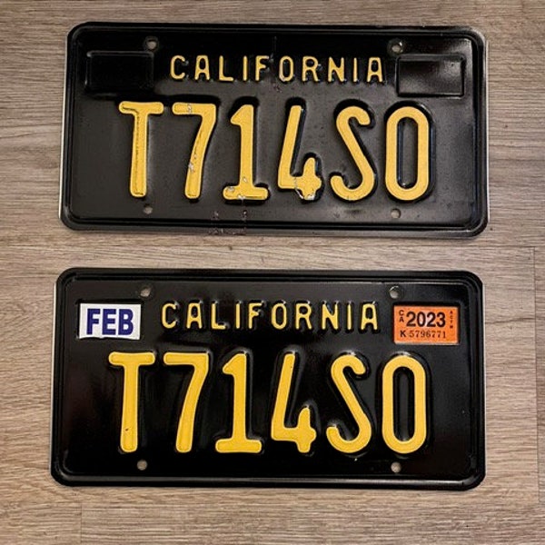 California Black Plates - Etsy