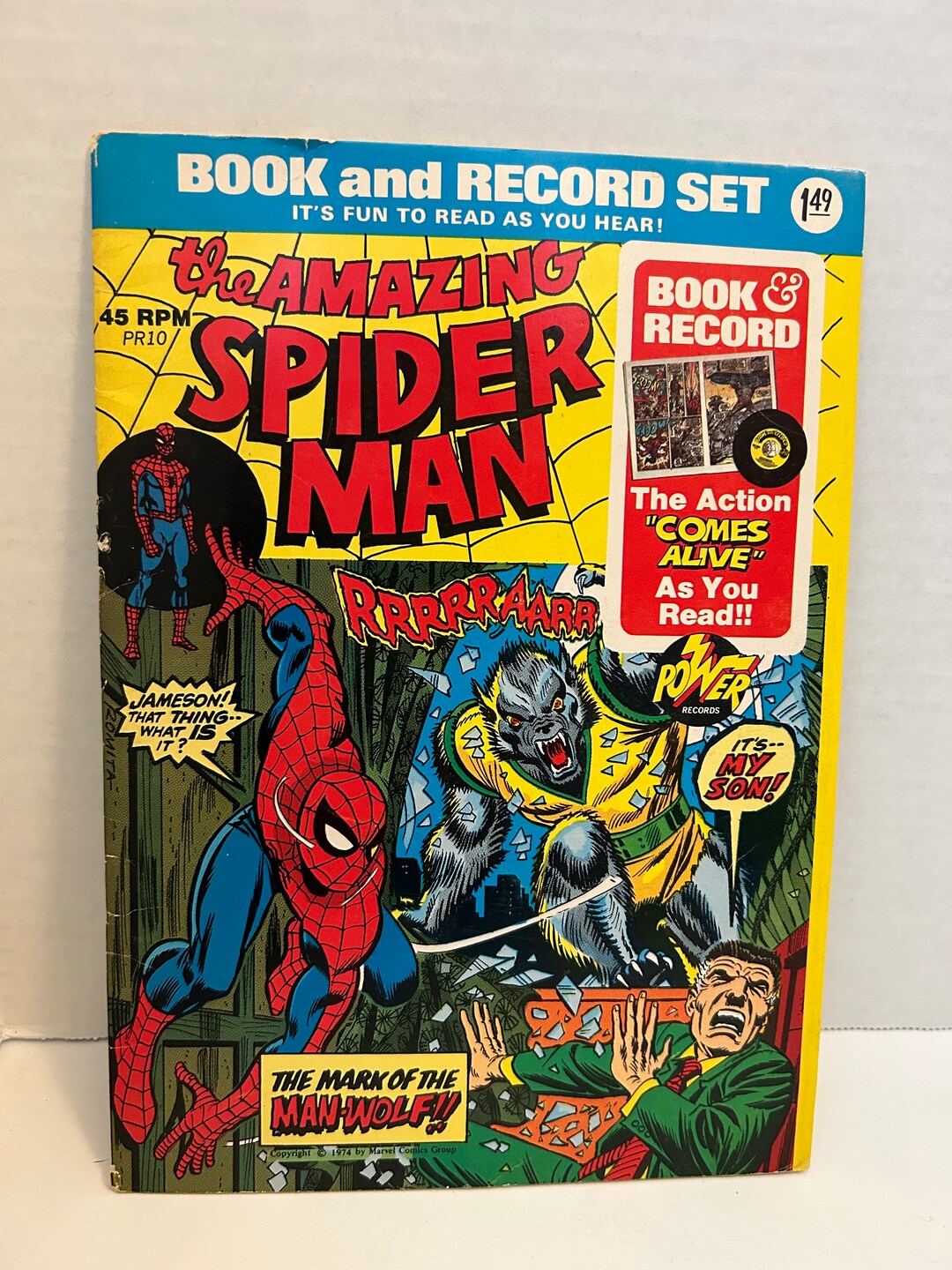 Power Records Superheroes 1974 Vintage Deadstock Like New Spiderman ...