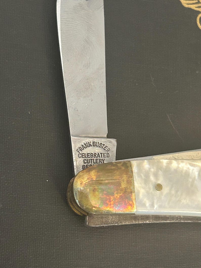 The Captain’s Rooster Rare Abalone Knife Fight’n Rooster 3 Blades New ...