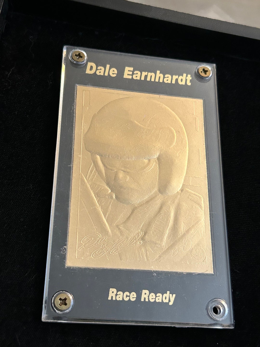 Dale Earnhardt Sr - 22kt Gold Vintage Trading Card Race Ready - Nascar ...