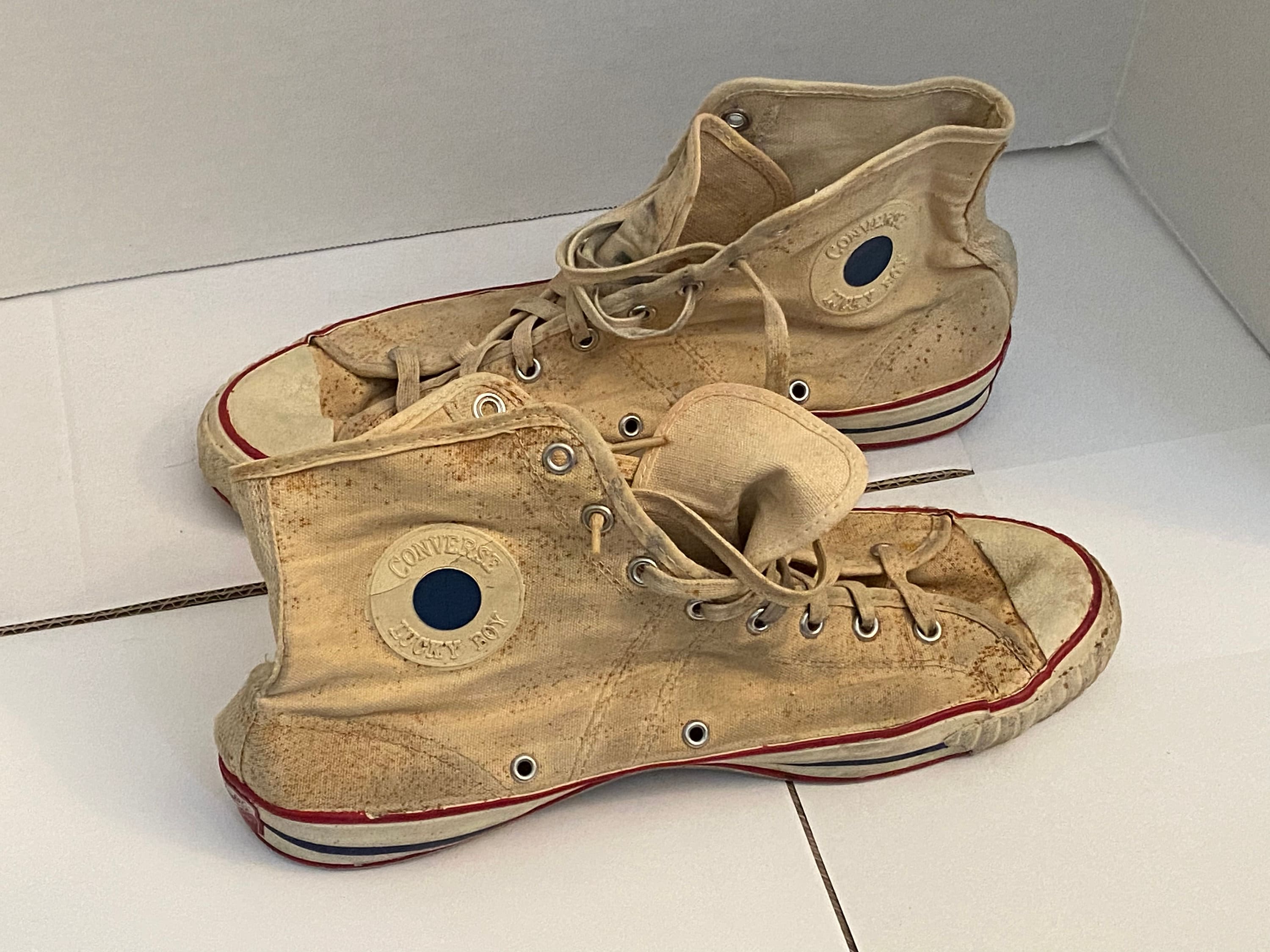 1950’s Converse “lucky Boy” Vintage Rare Hi-top Basketball Shoes - Etsy