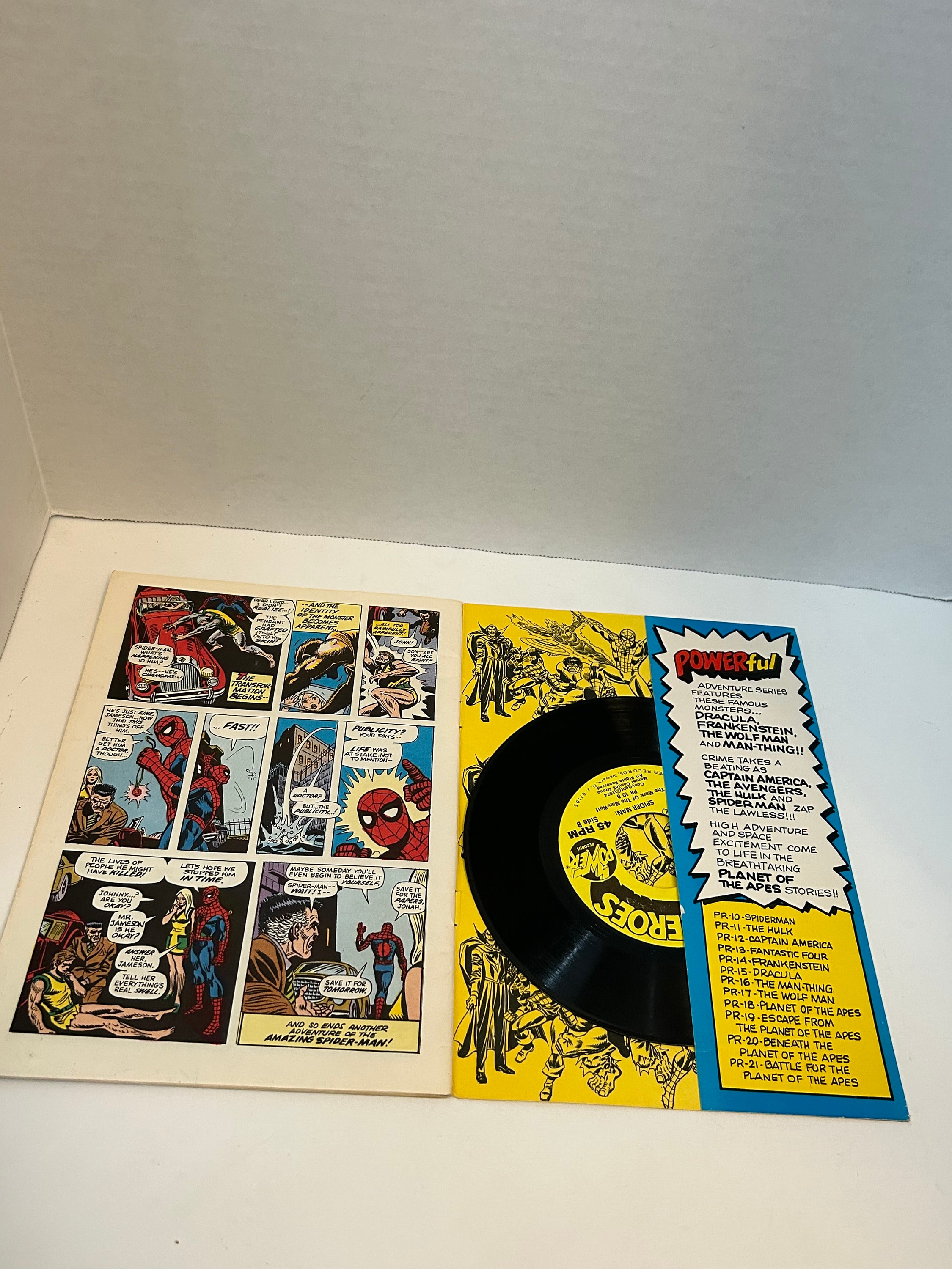 Power Records Superheroes 1974 Vintage Deadstock Like New Spiderman ...