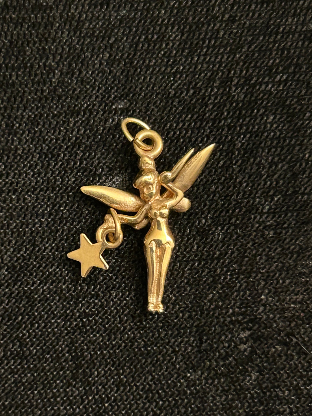 Disney 14kt GOLD - TINKERBELL - Vintage Peter Pan Necklace Sold Out ...