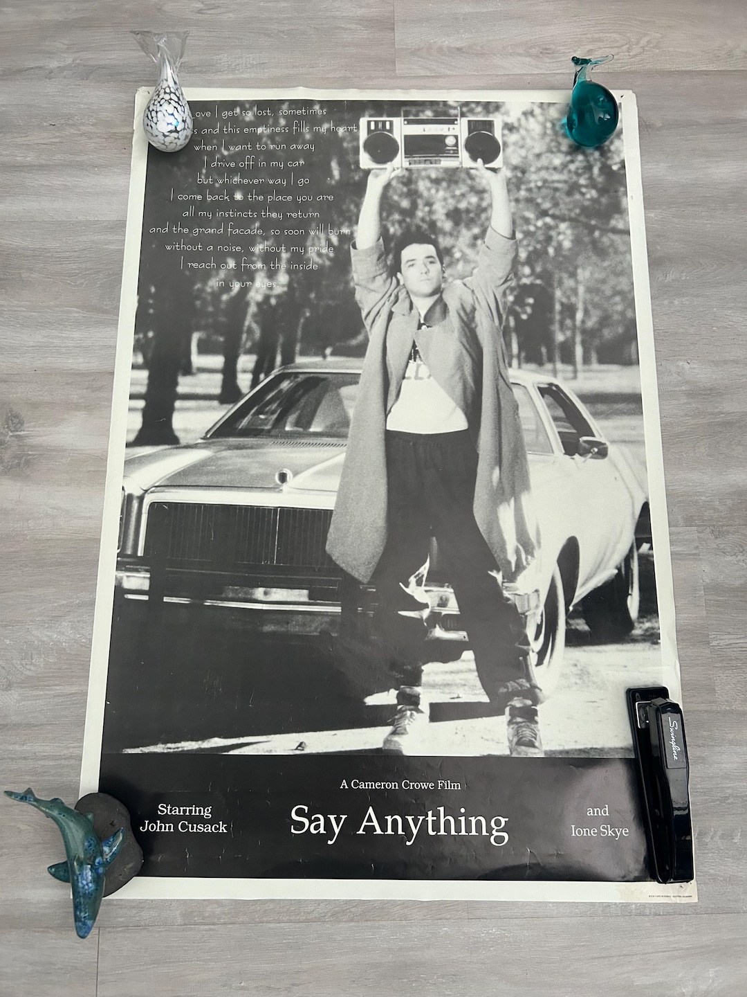 Say Anything Vintage Movie Poster Authentic John Cusack Cameron Crowe ...