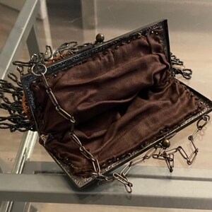 Antique Victorian Micro Steel Beaded Purse With Frame Hand Bag Early ...