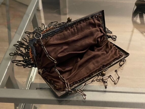 Antique Victorian Micro Steel Beaded Purse With Frame… - Gem
