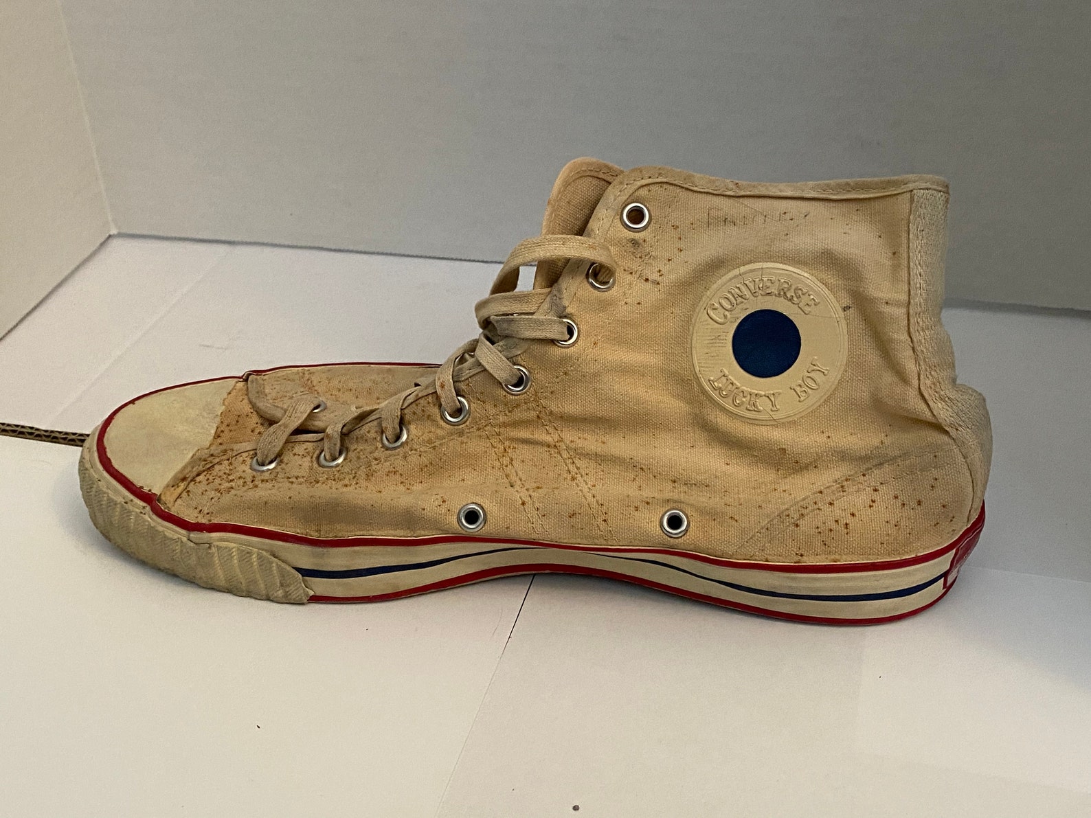 1950’s Converse “lucky Boy” Vintage Rare Hi-top Basketball Shoes - Etsy