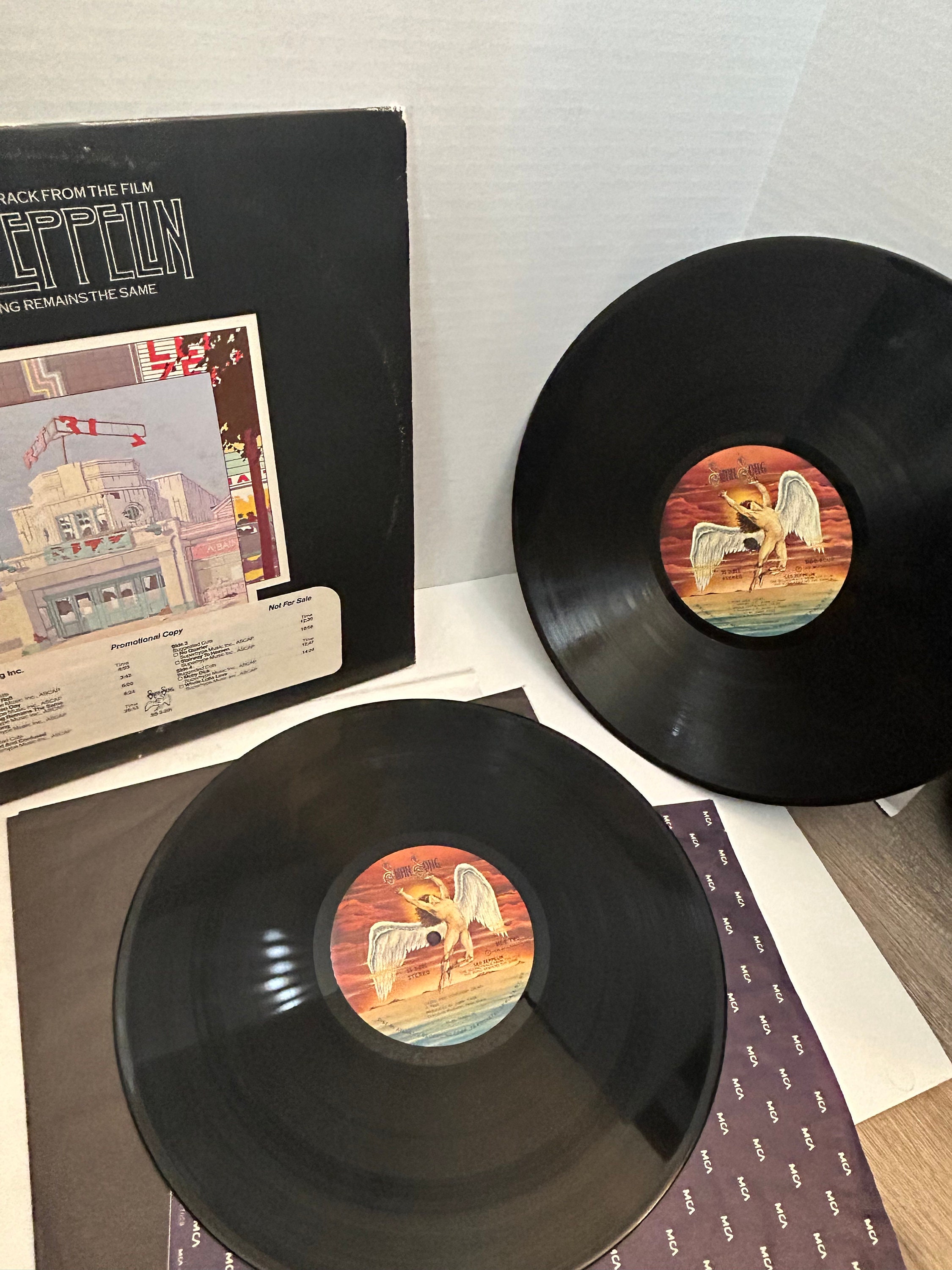 Led Zeppelin Promotional Copy 1976 Vintage Vinyl Record Swan Song Promo ...