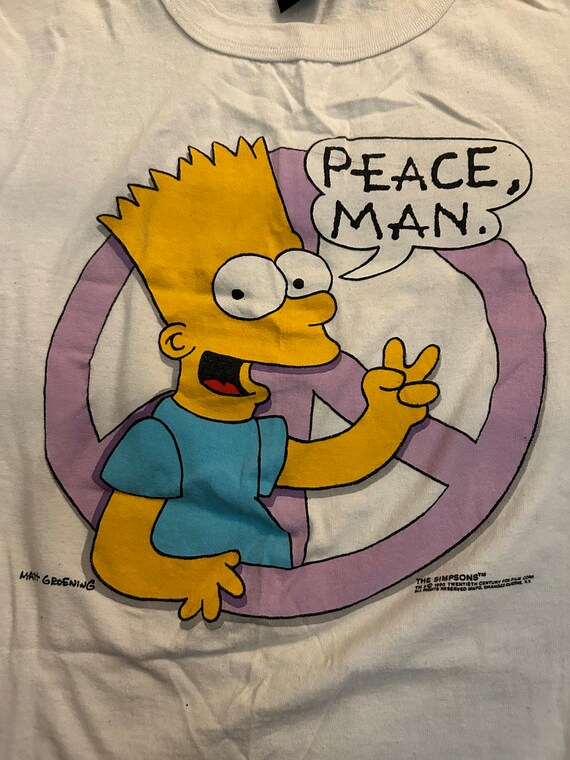 Vintage Bart Simpson - Peace Man - 1990 20th Century … - Gem