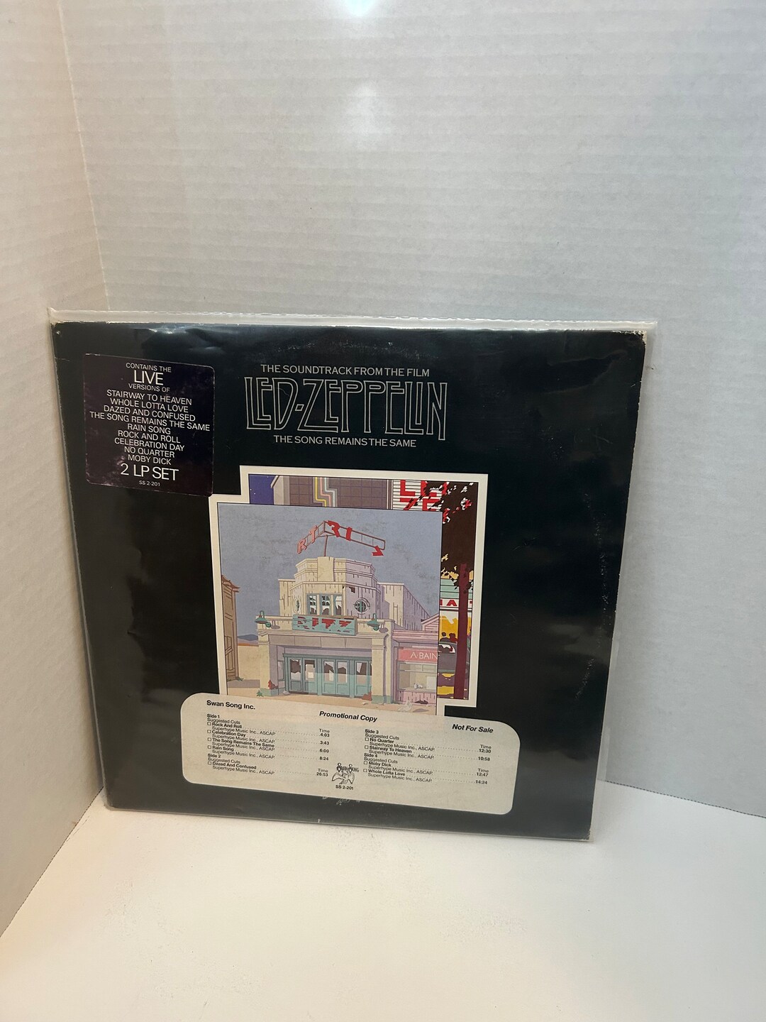 Led Zeppelin Promotional Copy 1976 Vintage Vinyl Record Swan Song Promo ...