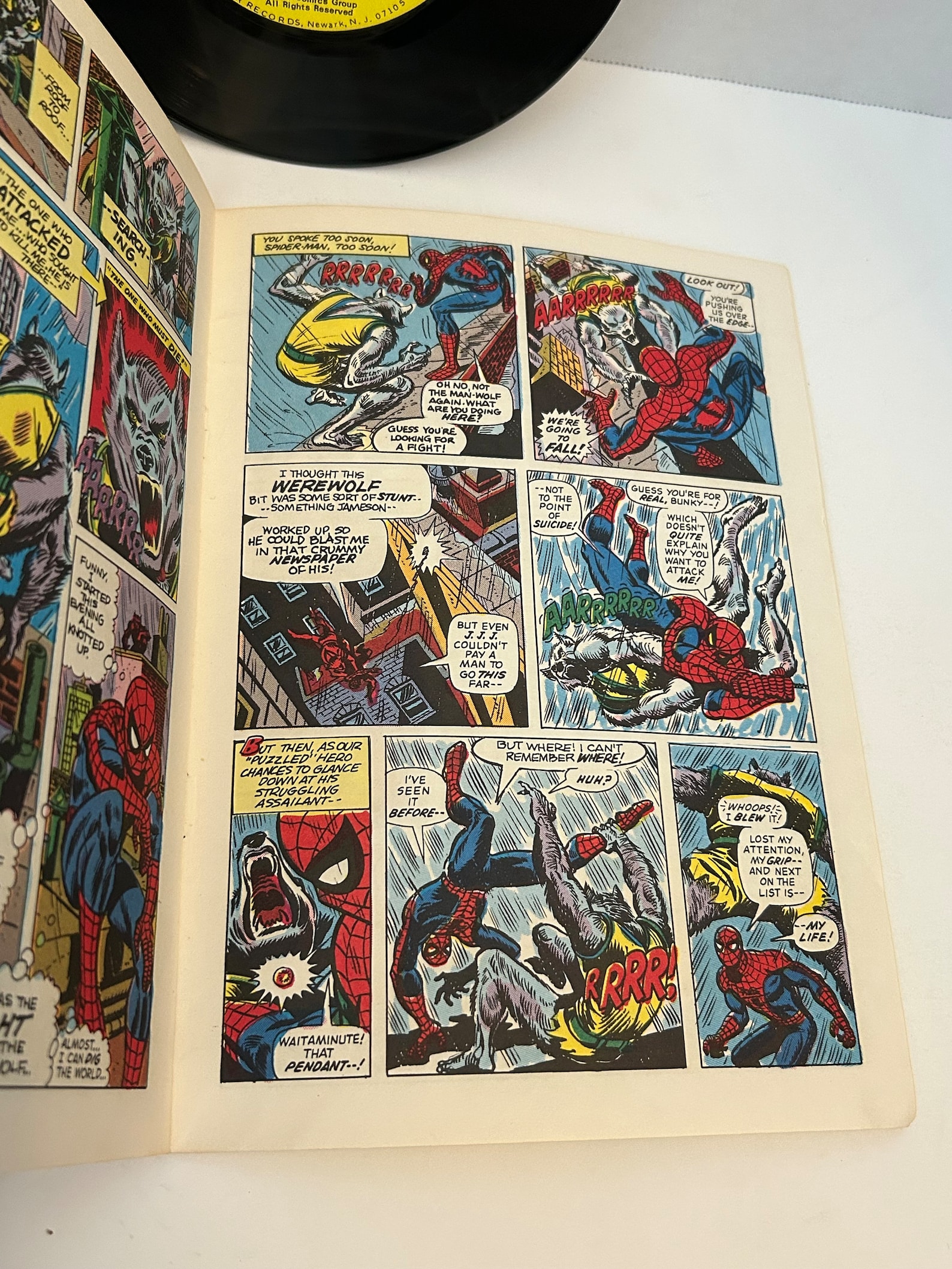 Power Records Superheroes 1974 Vintage Like New Spiderman Comic Book ...