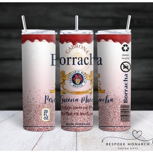 DIGITAL Borracha With Chamoy Drip Modelo 20 Oz Tumbler Wrap - Etsy
