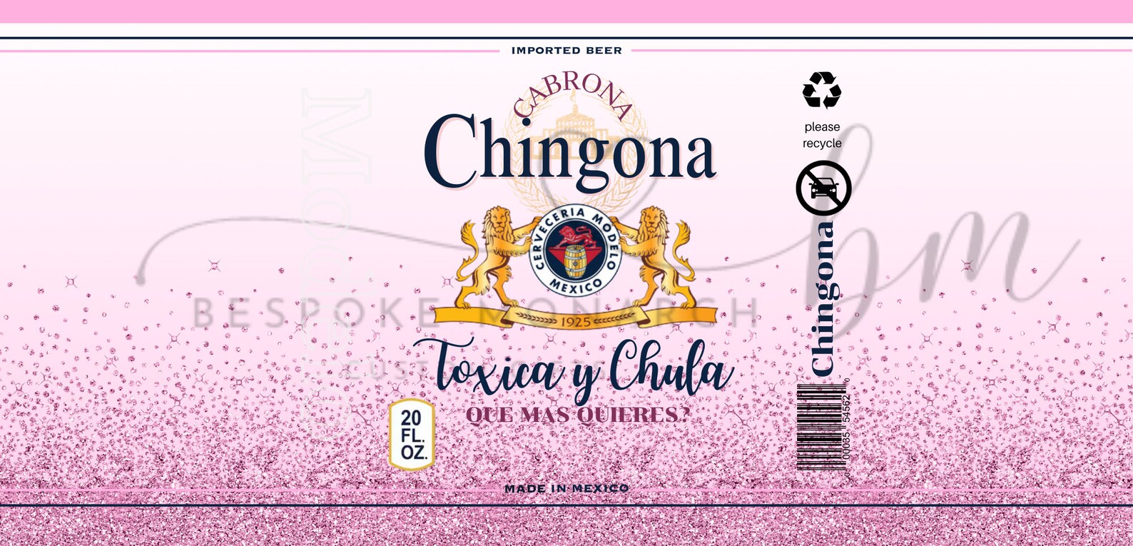 Chingona Libbey Glass Sublimation Wrap - Etsy