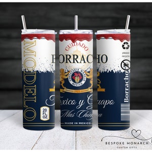 Borracho Modelo With Chamoy 20 Oz Tumbler Wrap - Etsy