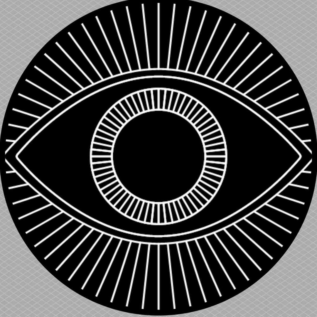 Eye-catching Monochromatic eye See You Eye Digital Sticker - Etsy