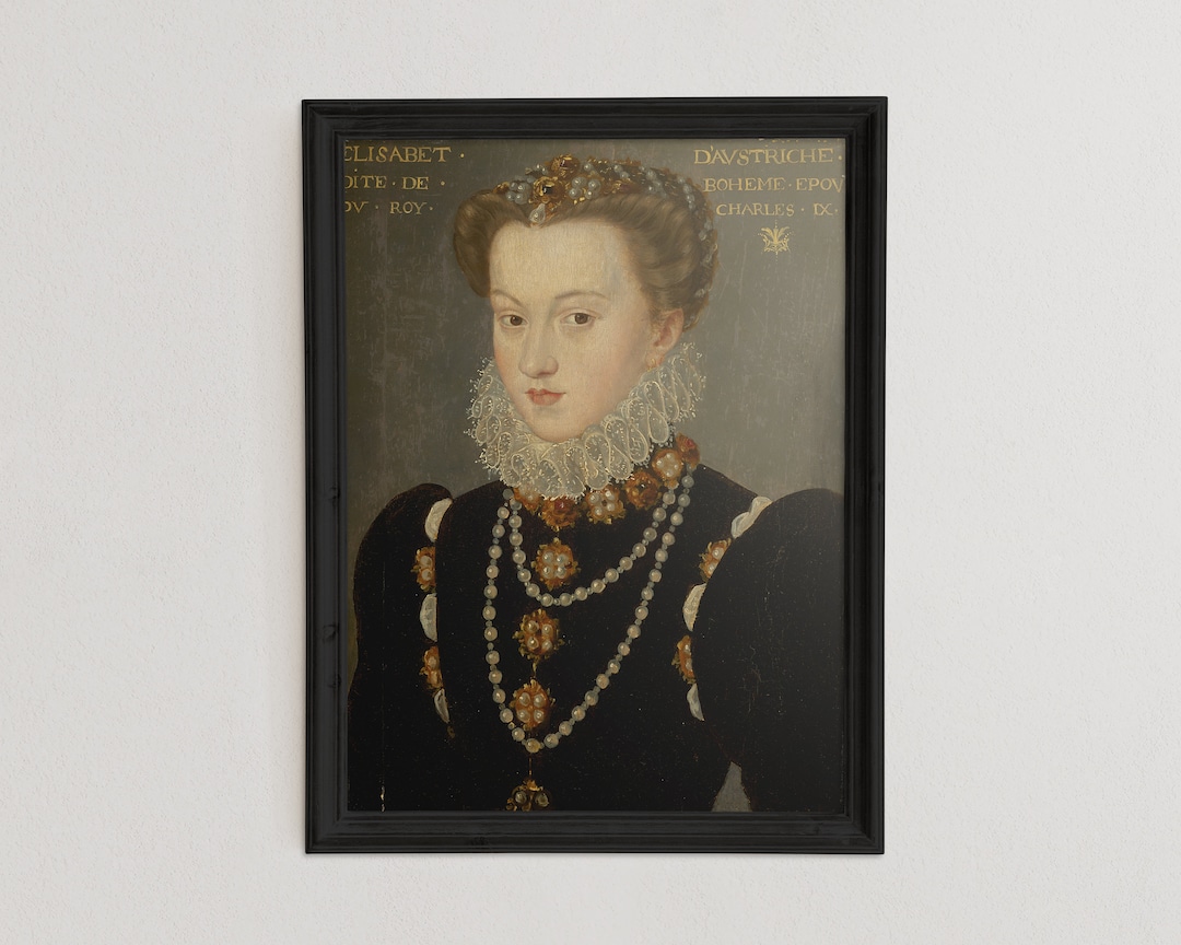 Renaissance Giclée Print Portrait of Elizabeth of Austria, Wife of King ...