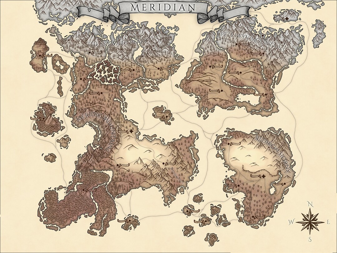 Custom Map Fantasy Style for Dungeons & Dragons Inkarnate - Etsy