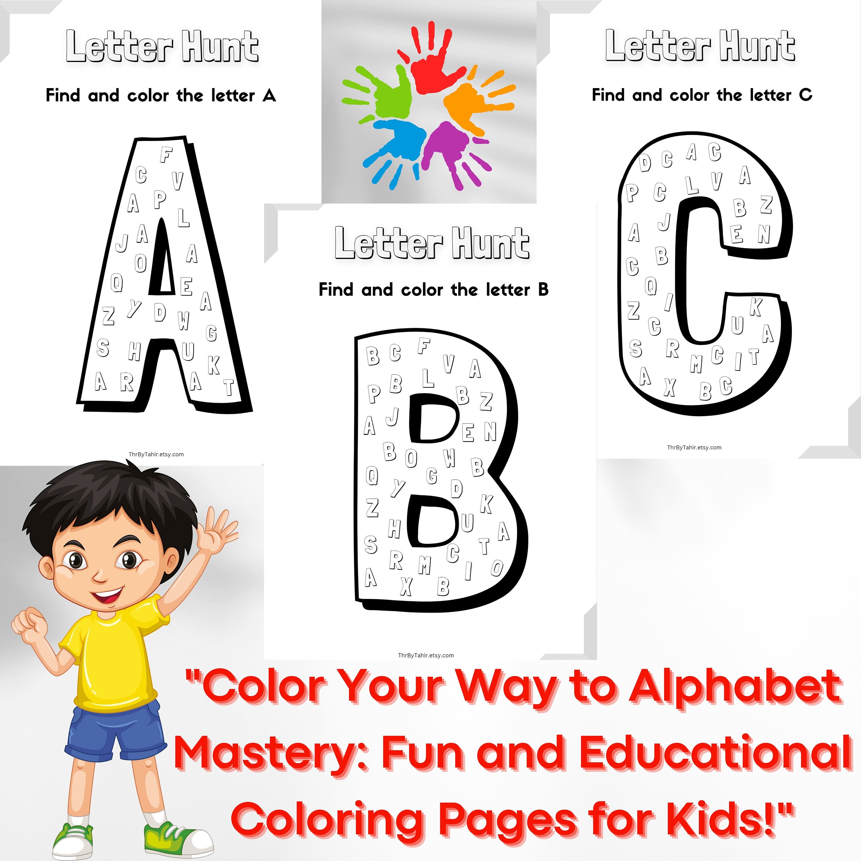 ABC Letter Coloring PDF Pages | Kids Fun & Learning Worksheets ...