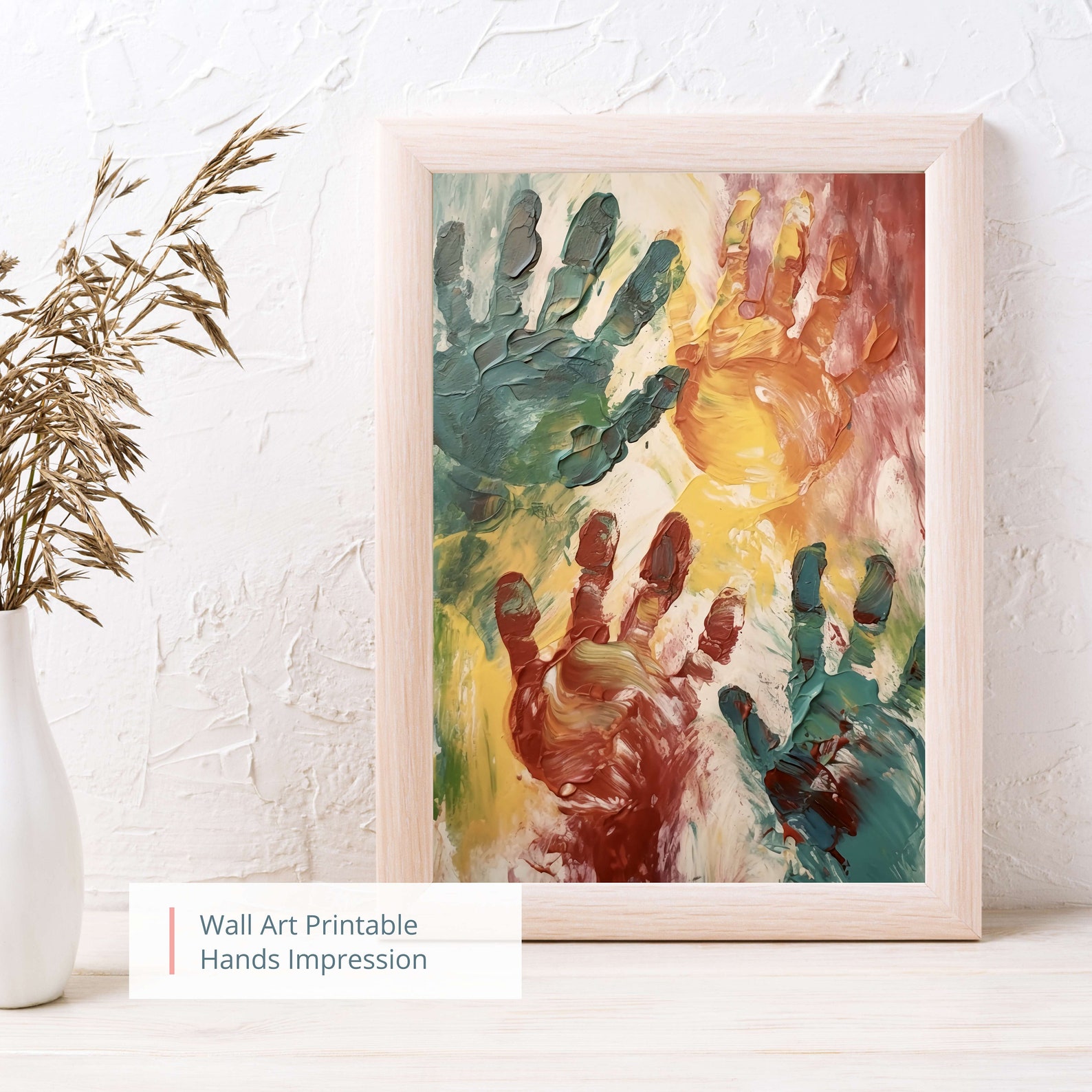 Handprint Art | Family Hand Print Kit Included | Hands Impression ...