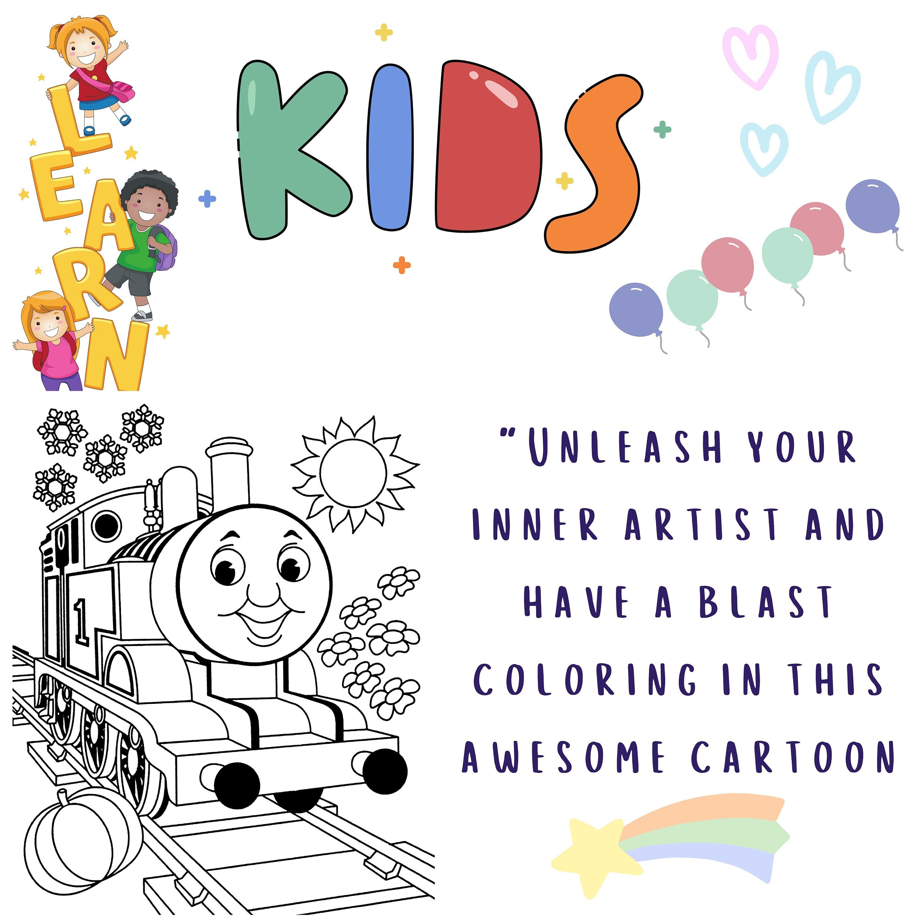 Color Your Imagination With Our Whimsical Cartoon Coloring Worksheets ...