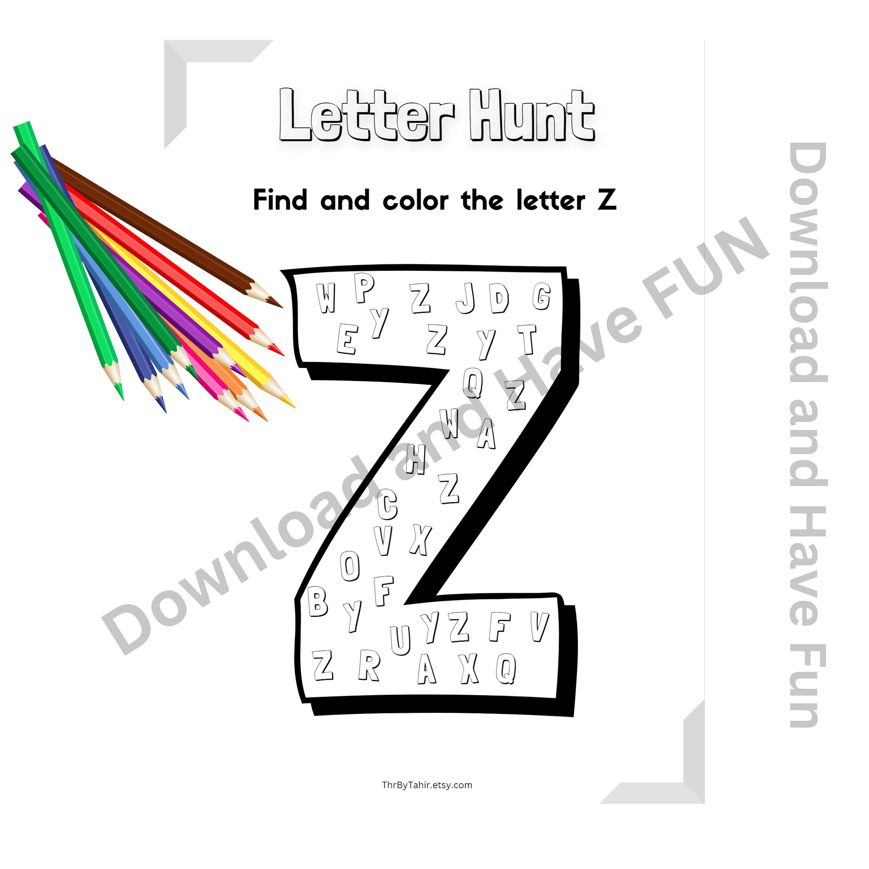 ABC Letter Coloring PDF Pages | Kids Fun & Learning Worksheets ...