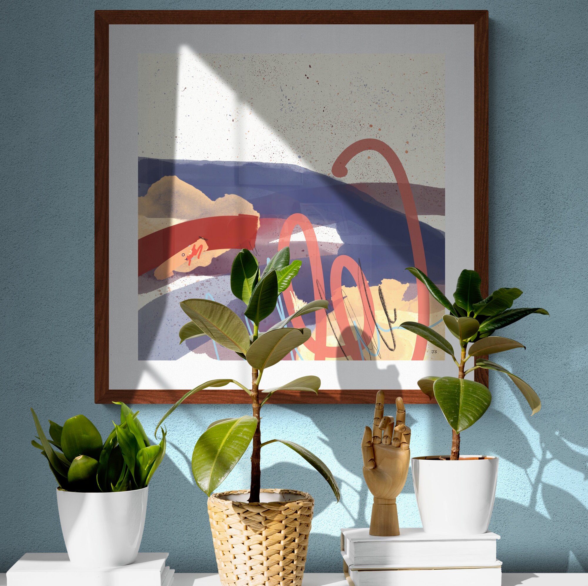Contemporary Printable Abstract Wall Art Downloadable Painting Modern ...