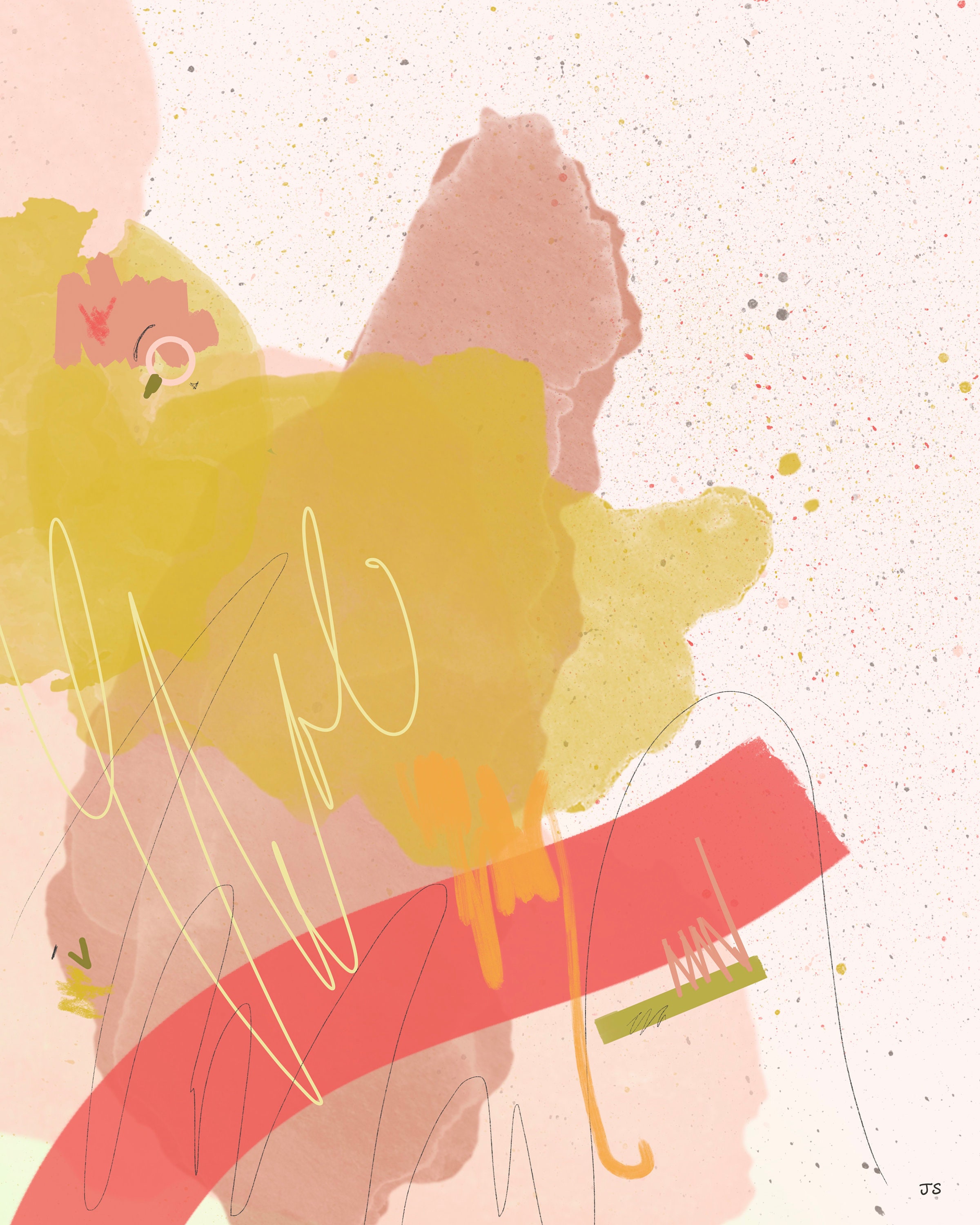 Printable Abstract Wall Art Downloadable Painting Modern - Etsy