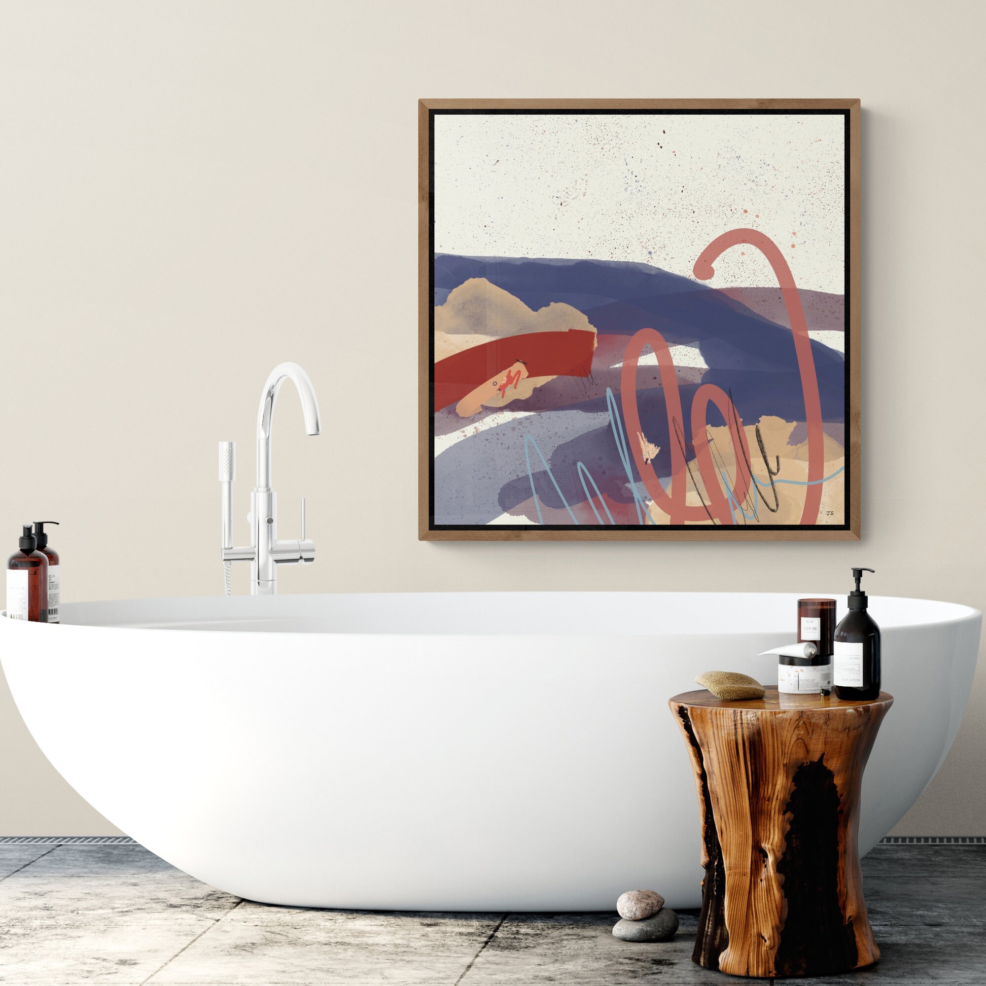 Contemporary Printable Abstract Wall Art Downloadable Painting Modern ...