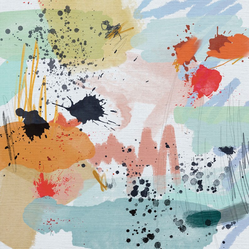 Printable Abstract Wall Art Downloadable Painting Modern - Etsy