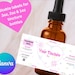 Printable Tincture Labels, Bottle Labels for Tincture Glass Dropper ...