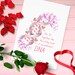 Biology Valentine Card, Romantic DNA Valentine's Day Card for Science ...