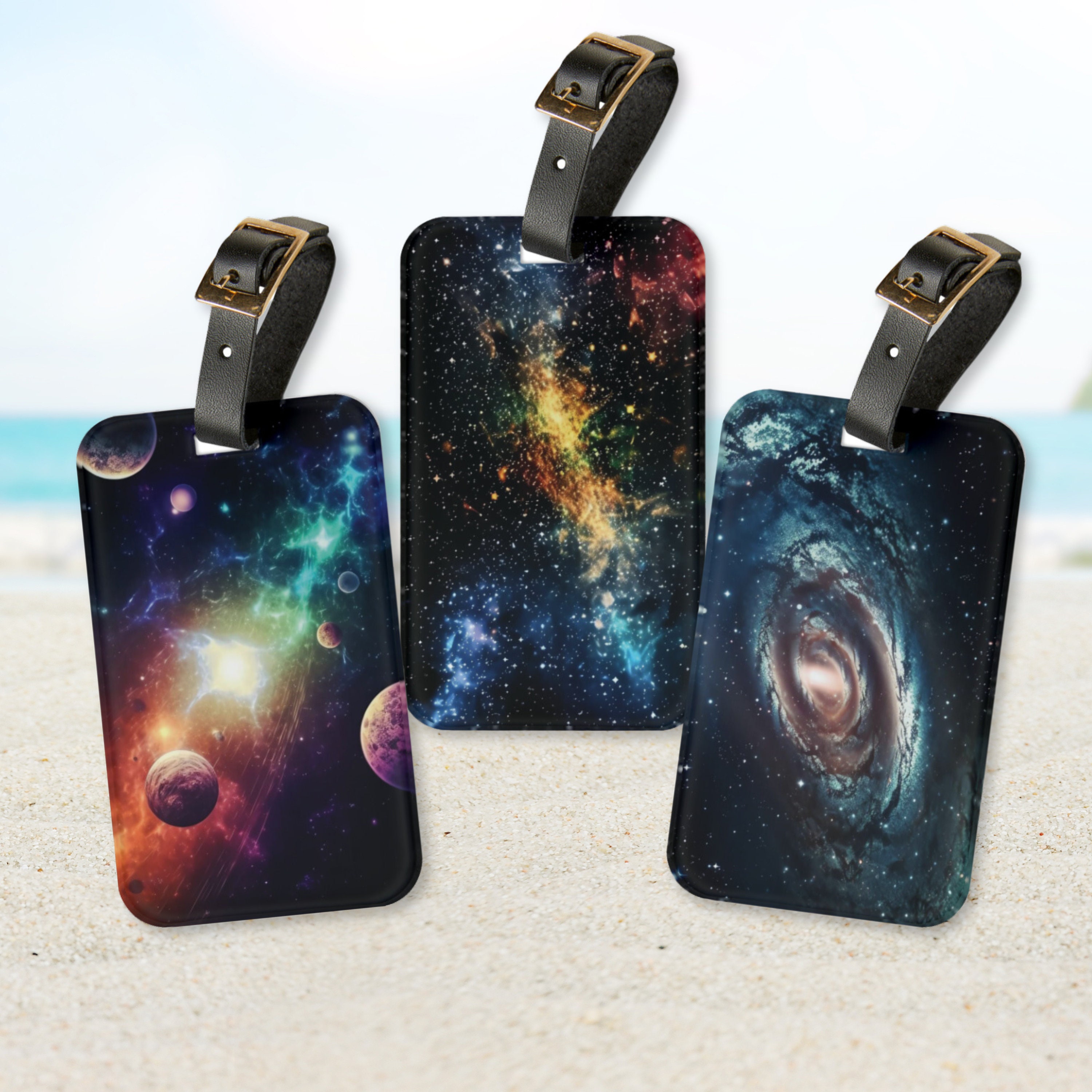Galaxy Luggage Name Tag Outer Space Luggage ID for Suitcase - Etsy