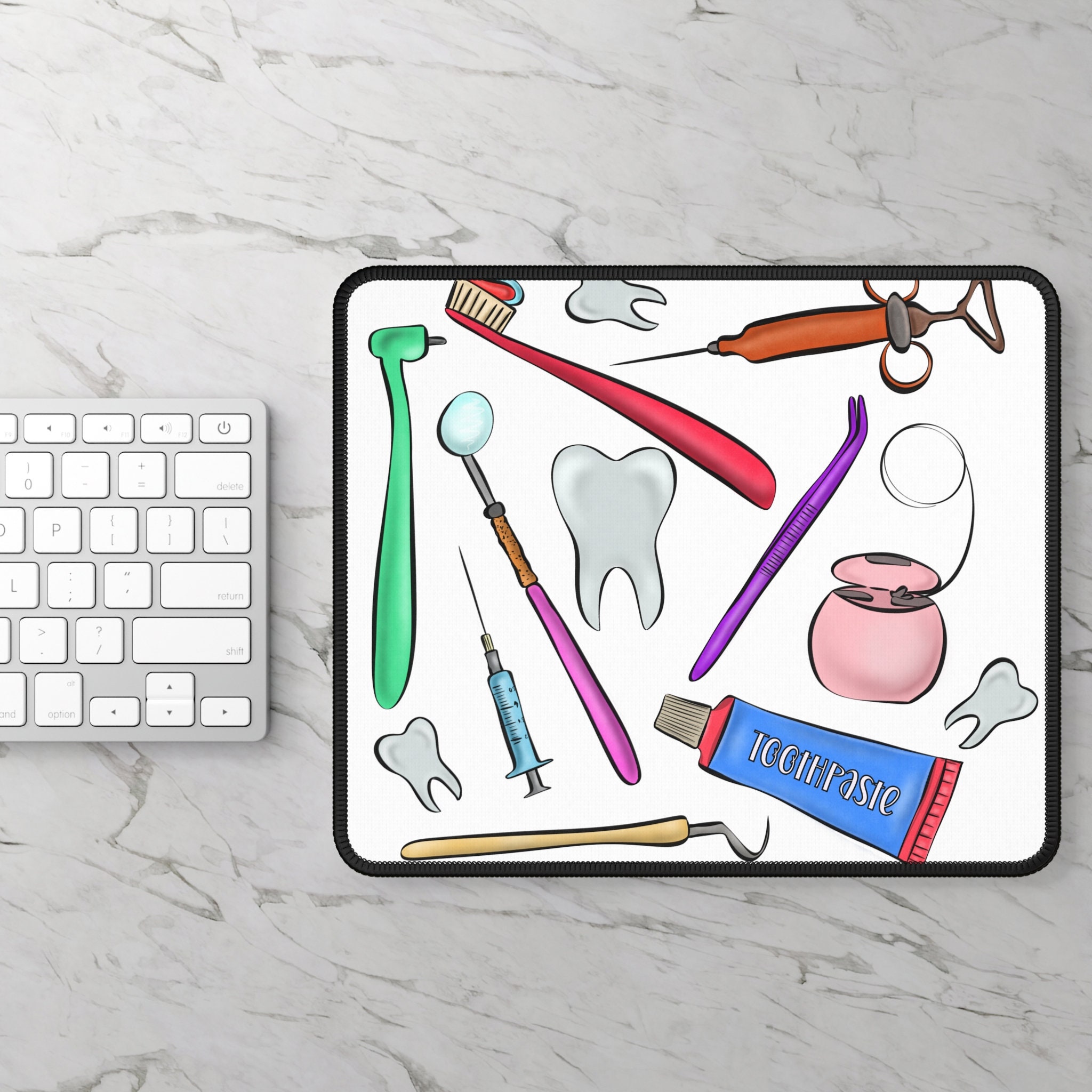 Dentist Mouse Pad, Dental Worker Mat for Gaming, Streaming, at Work ...